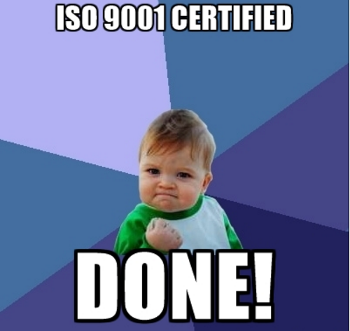 ISO 9001 Certification: We Did it Again!
